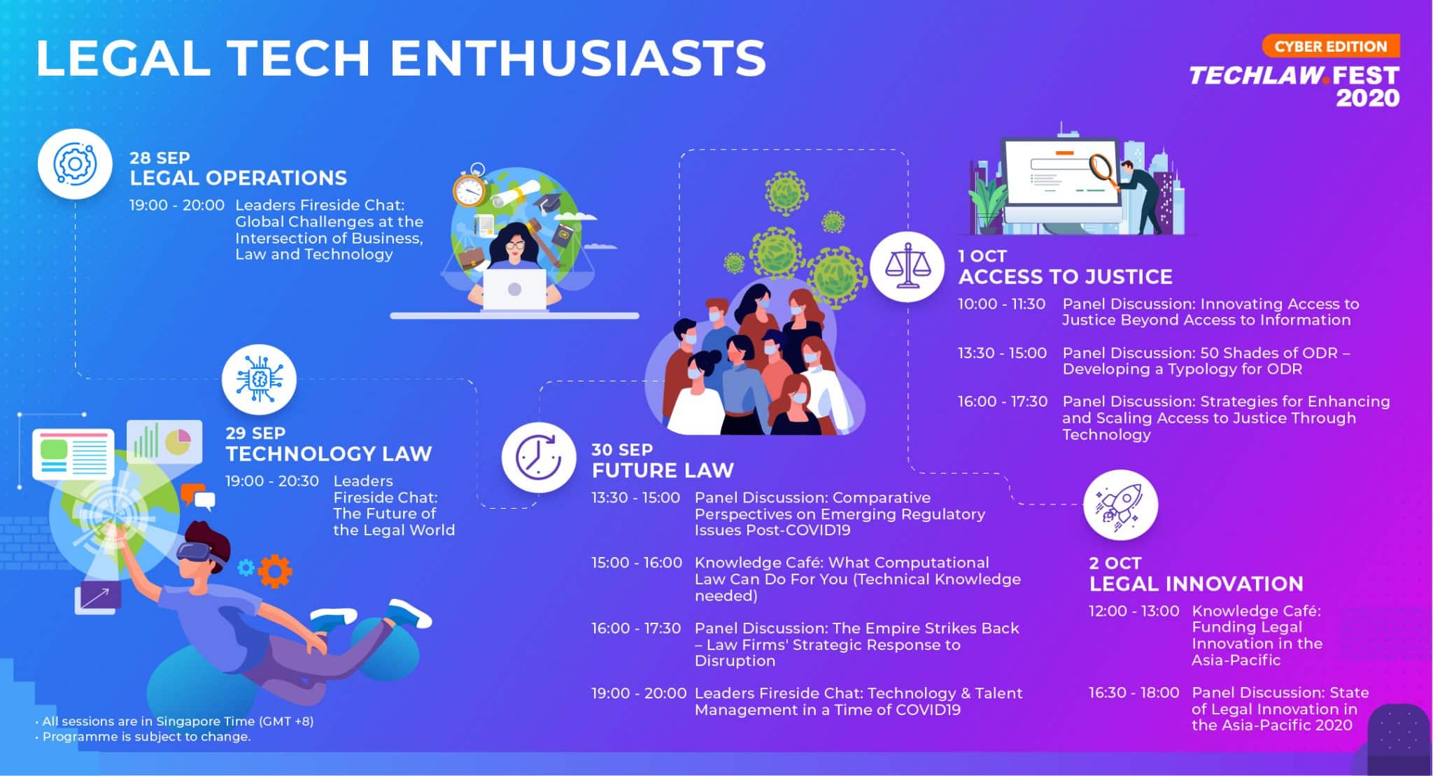 TechLawFest 2020 To Feature 120 Speakers From 20 Countries